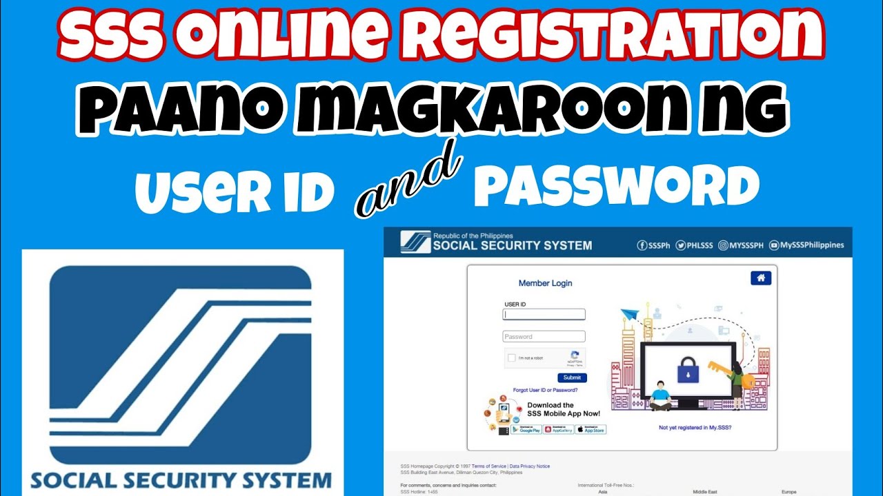 SSS ONLINE REGISTRATION GUIDE | PAANO MAGREGISTER SA SSS ONLINE - YouTube