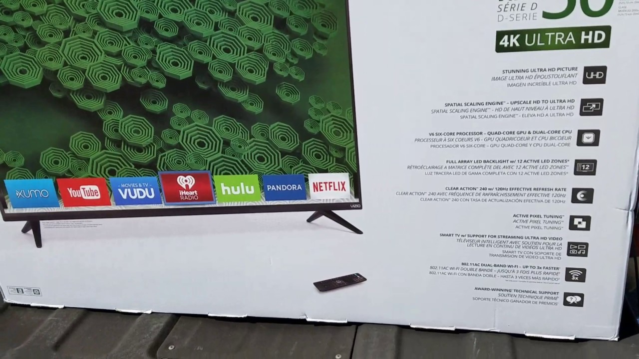 Vizio 50" 4K score - YouTube