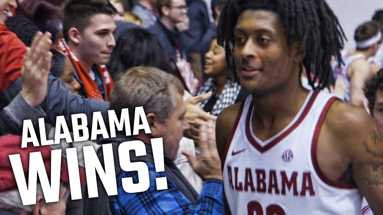 Alabama celebrates win over Auburn with fans - YouTube
