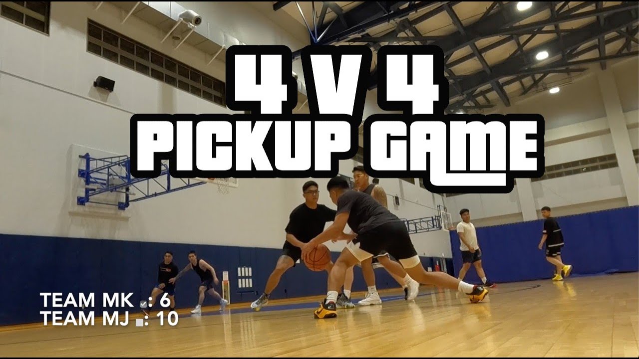 4v4 BASKETBALL PICKUP GAME | NAGKAINITAN - YouTube