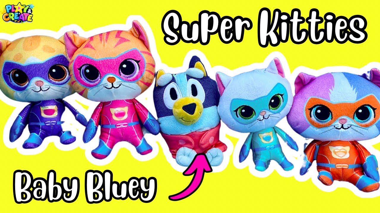 Super Kitties Rescue Bluey Baby! - YouTube