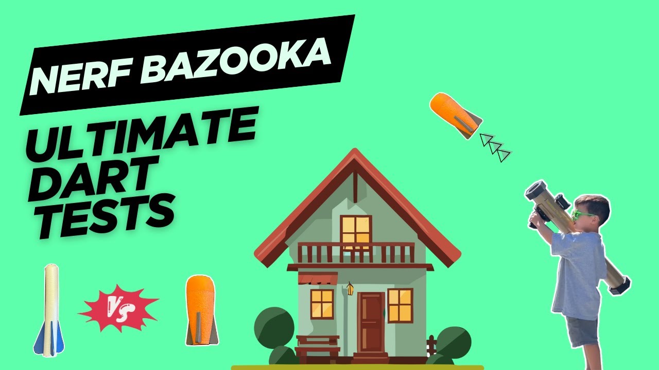 NERF Bazooka Test: Which Dart Wins? Orange vs. White! - YouTube