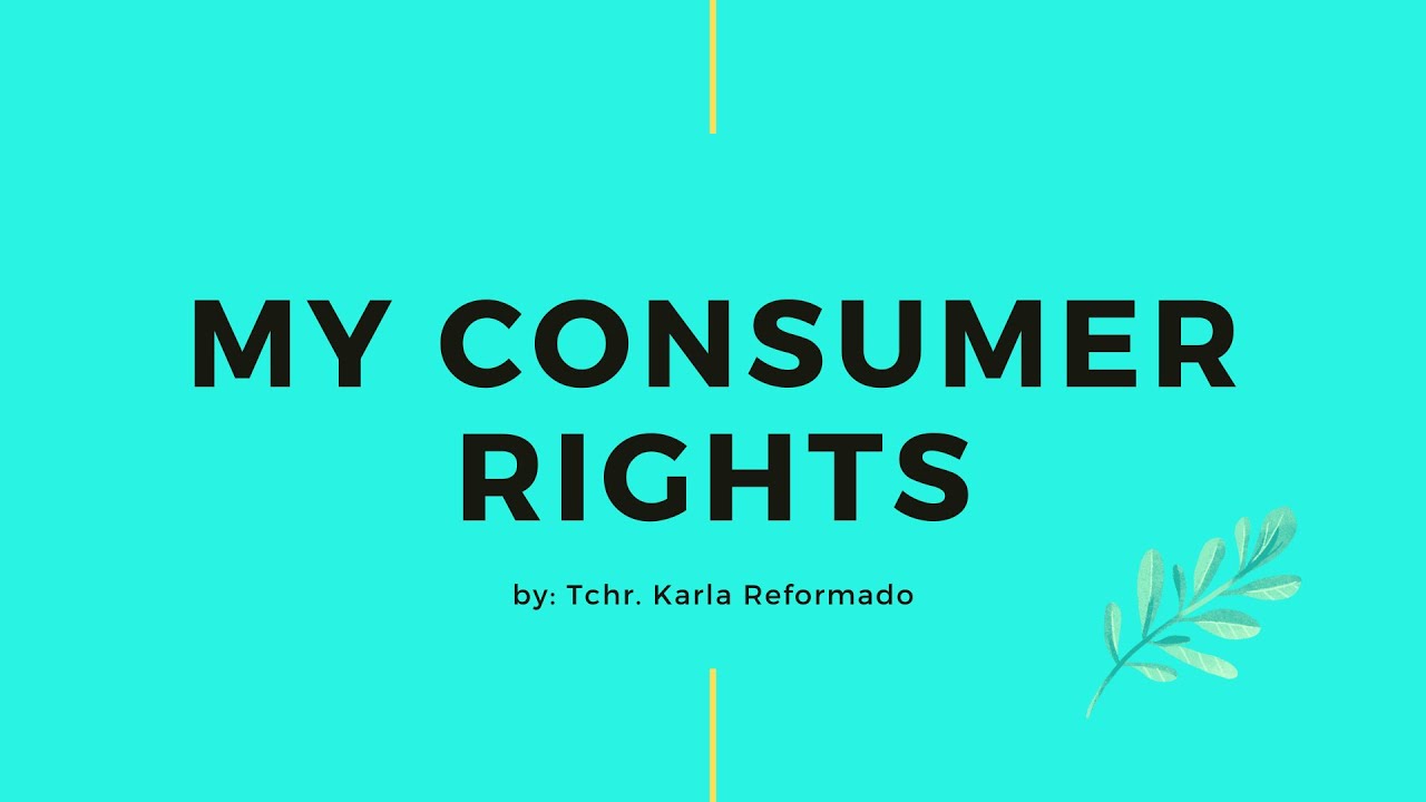 My Consumer Rights - YouTube