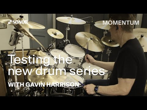 Gavin Harrison tries out SONOR MOMENTUM drum series