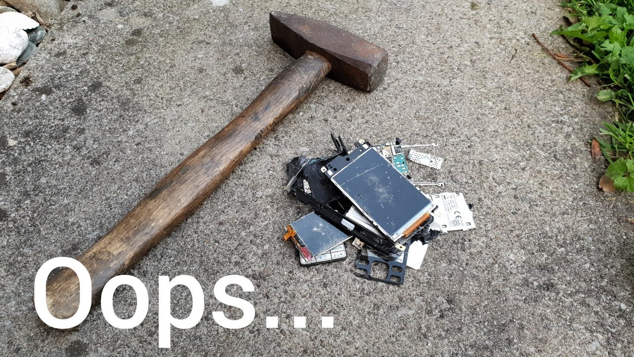 Destroying A Nokia Phone... - YouTube