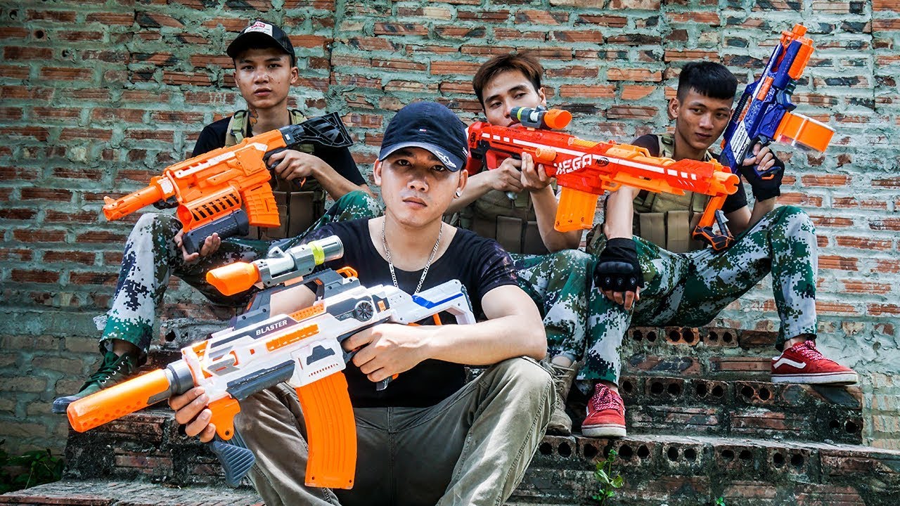 Nerf War: Special Trooper Nerf Battle Criminal Group Battle Infinity ...