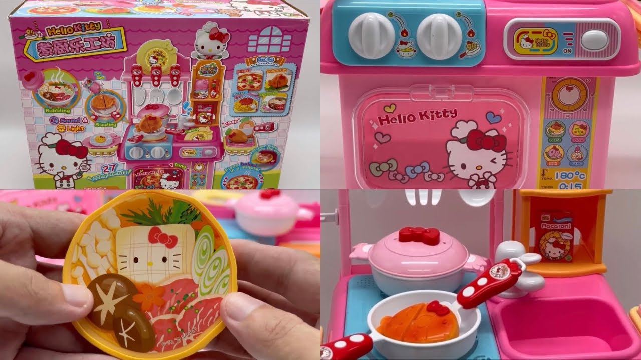26 minutes Satisfying with Unboxing Hello Kitty Mini Kitchen Set ASMR ...