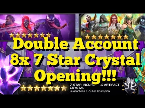 MCOC - Double Account - 8x 7 Star Crystal Opening! - Basics, Incursion ...