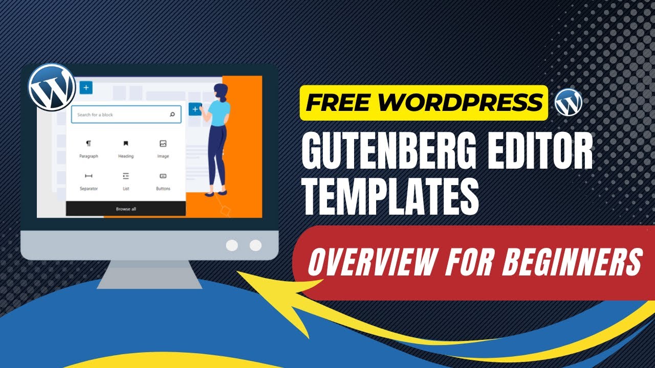 Free WordPress Gutenberg Editor Templates For Beginners - YouTube