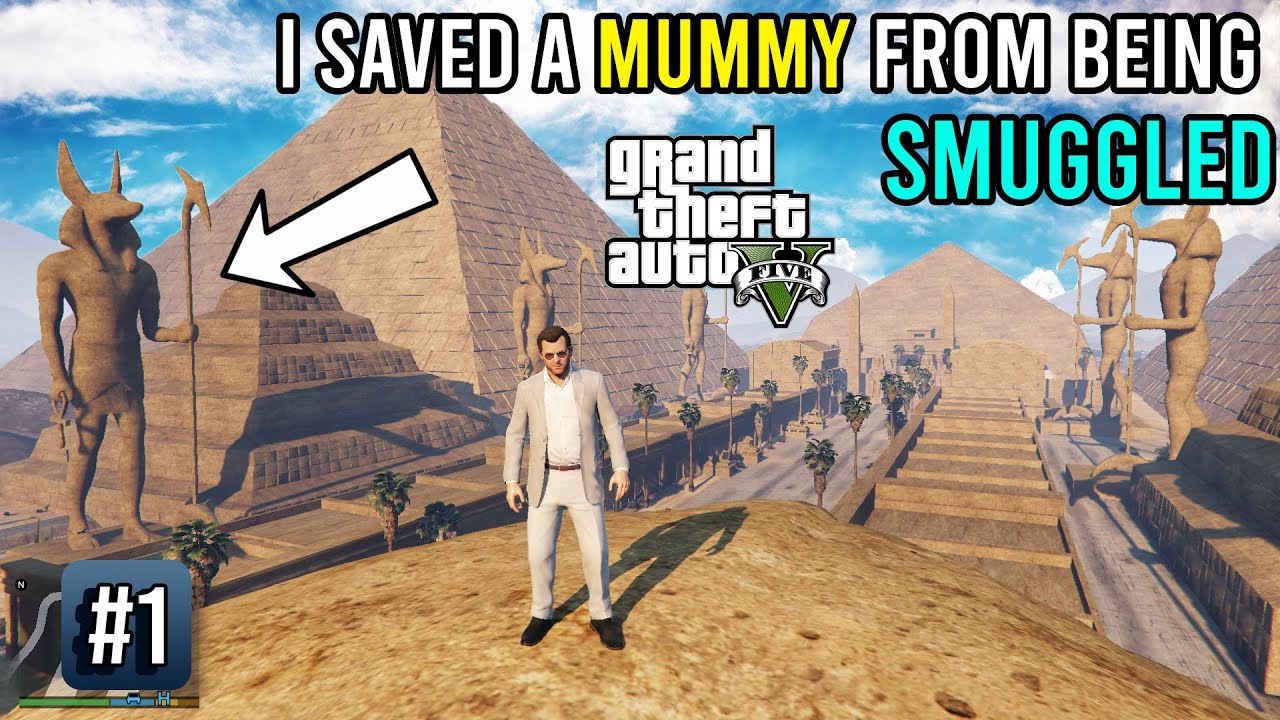 Michael found Pyramids in GTA V and tried to save a Mummy | GTA V Hindi ...