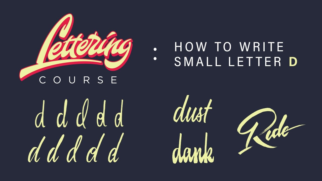 Free Lettering Course How To Write Small Letter D YouTube free-lettering-course-how-to-write-small-letter-d-youtube