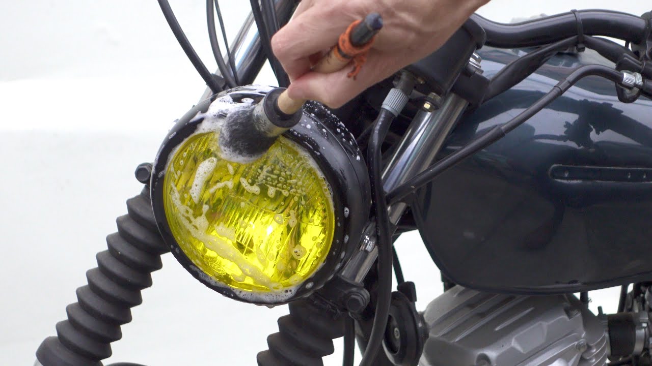 Cleaning Dirty Cafe Racer Scrambler Honda CB1 Motorcycle ASMR - YouTube