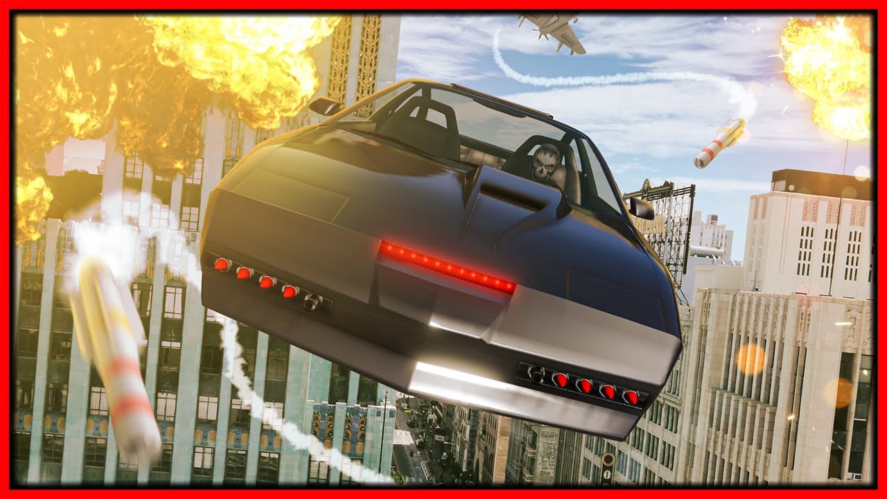 DESTROYING COPS WITH FLYING CAR IN GTA 5 RP - YouTube