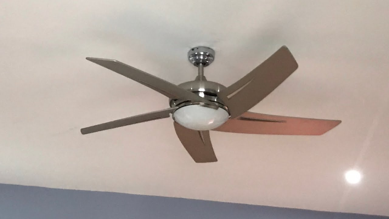 Hampton Bay Sidewinder ceiling fan installed in place of the Bali blue ...