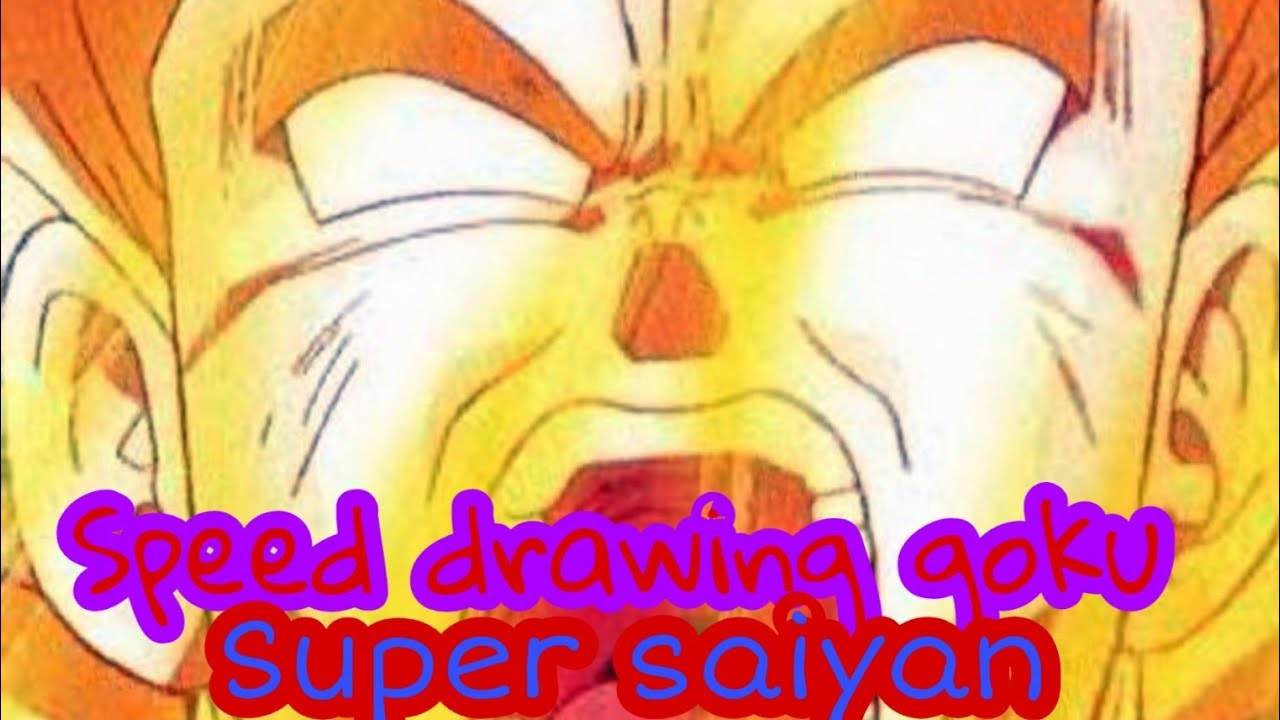 Speed drawing: goku super saiyan rage - YouTube