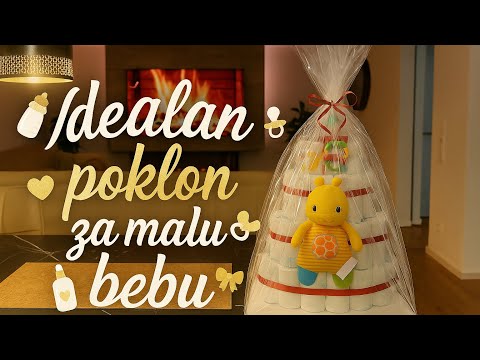 Savršen baby poklon | Torta od pelena sa Bübchen i Pampers proizvodima🍼