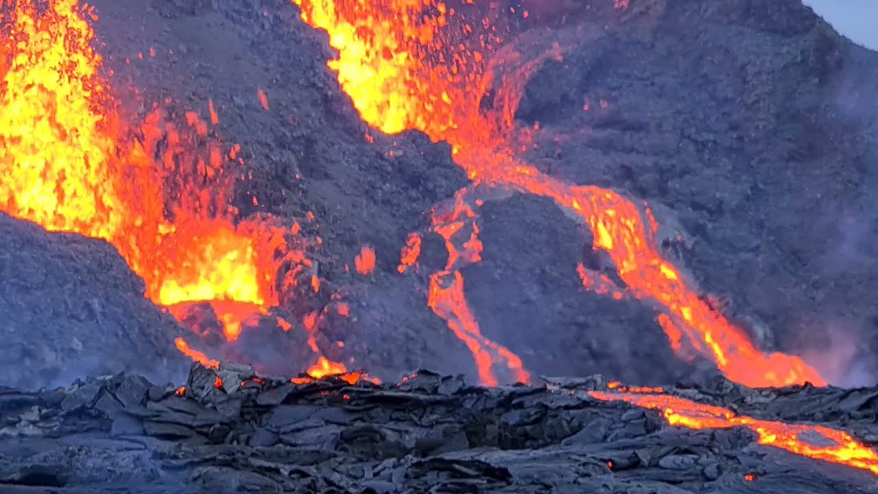 Burning and running lava - YouTube