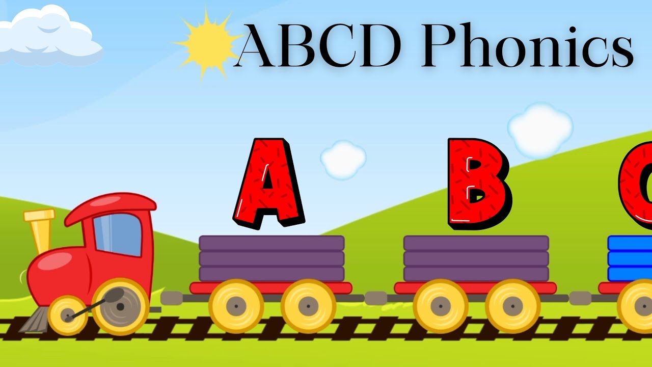 ABCD Alphabets Train Song | Capital ABCD | ABCD Phonic Song | Nursery ...