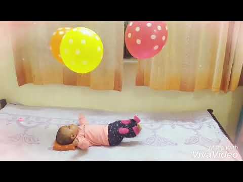 Cute balloons cute baby/ balloon with cute baby status/sweet baby
