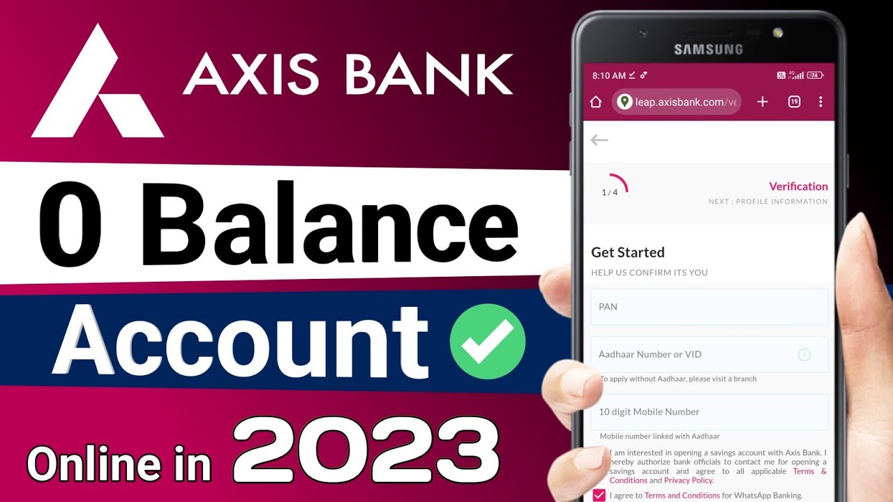 Axis Bank Zero Balance Account Opening || Axis Bank me Zero Balance ...