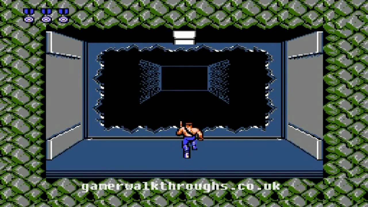 Contra (NES) walkthrough - Base 1 - YouTube