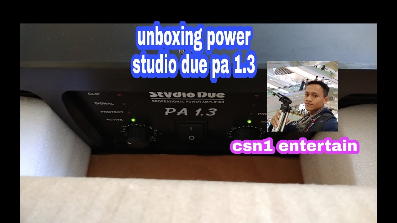 Unboxing power studio due PA 1.3 / by csn1 entertain - YouTube