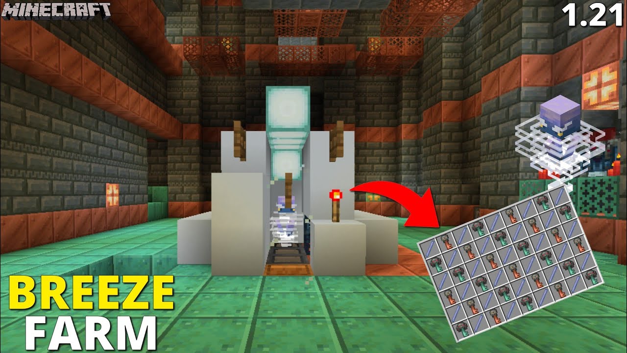 How To Make An Easy Breeze Farm in Minecraft 1.21 |Java Edition ...