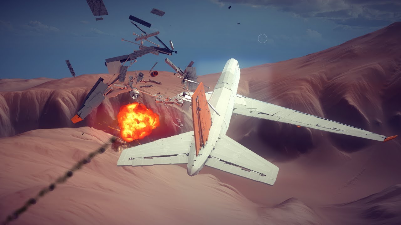 Boeing 747 Shot Down by Guided Missiles | Besiege - YouTube