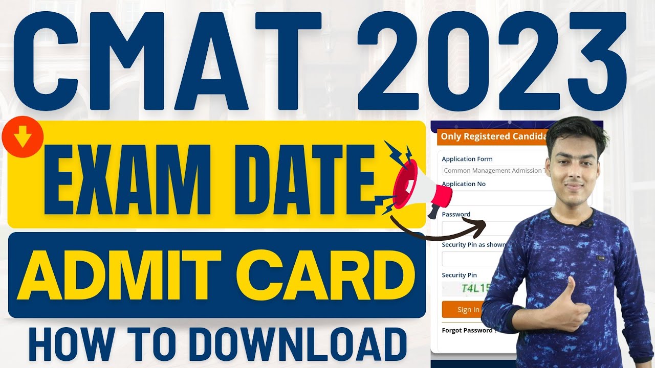 cmat admit card 2023 | how to download nta cmat admit card | cmat exam ...