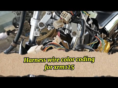 Honda XRM 125 Harness Wire Color Coding - YouTube