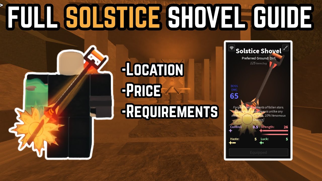 How to Obtain the Solstice Shovel in Roblox DIG! - YouTube