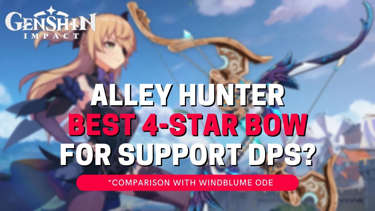 ALLEY HUNTER EFFECT SHOWCASE! AMAZING SUPPORT BOW! (GENSHIN IMPACT) #83 ...