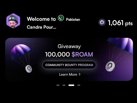 Roam App Airdrop Updates. How to convert your points in tokens & how to ...