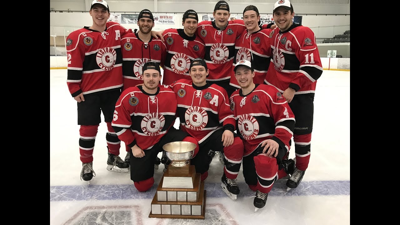 GOJHL - Listowel Cyclones win 2nd straight Cherrey Cup title - YouTube
