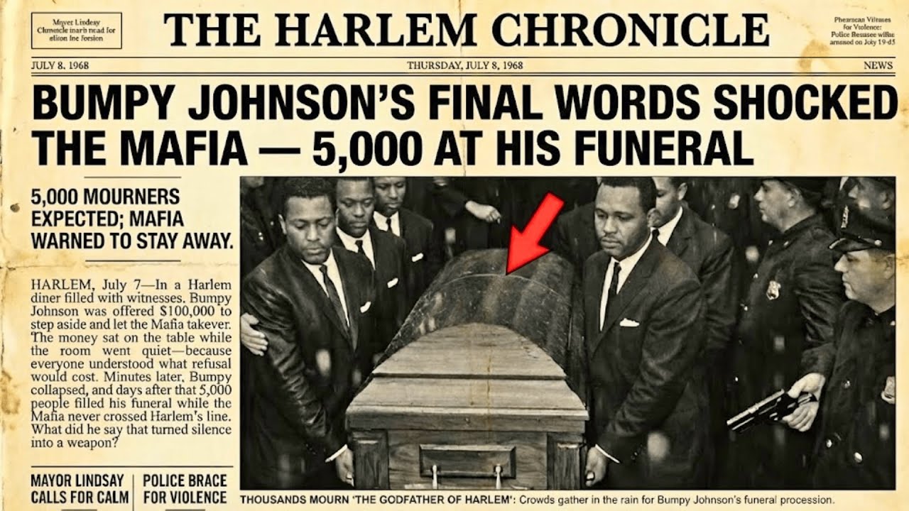 1968: Bumpy Johnson’s Final Words Shocked the Mafia — 5,000 at His ...