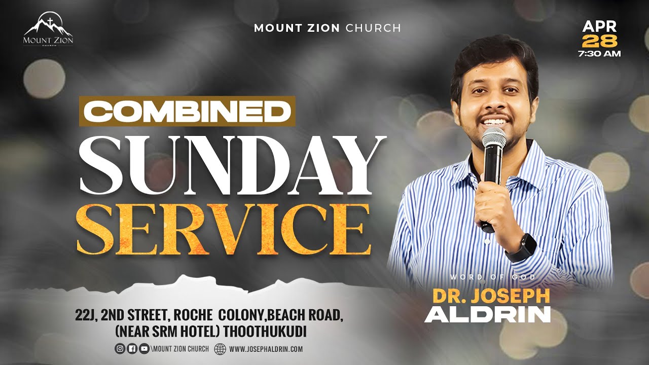 Discernment of Spirit | Sunday Service | Dr. Joseph Aldrin | 28-04-2024 ...