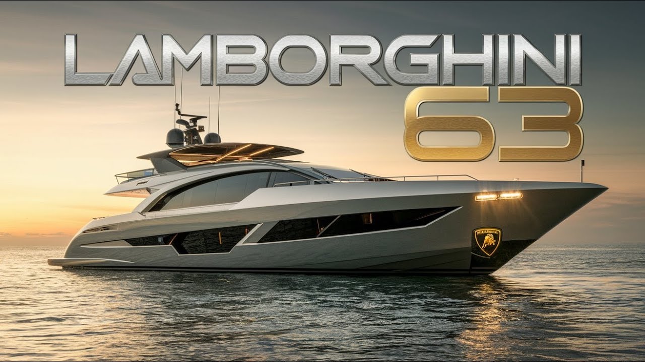 Tecnomar Unveils the Lamborghini 63 A Stunning Superyacht - YouTube