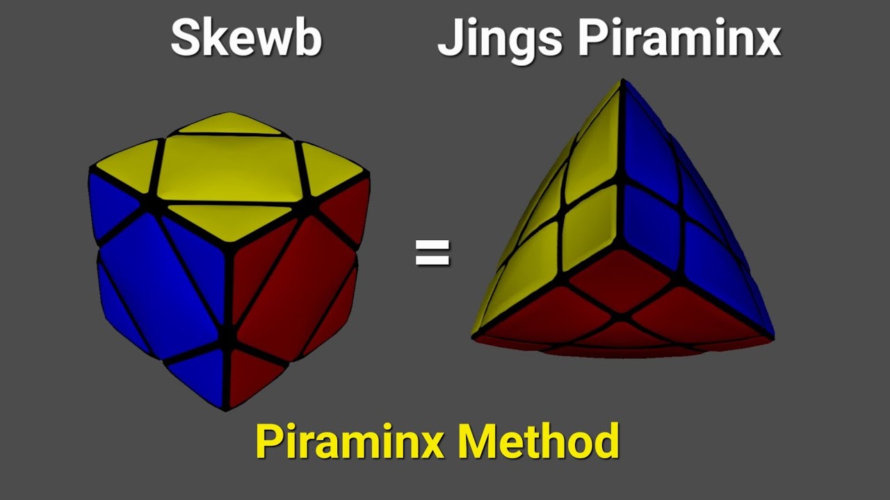 Skewb vs Jings Pyraminx (Pyraminx method solve) - YouTube