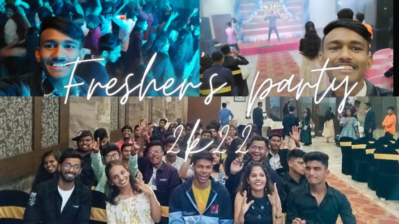fresher's party 2k22 //fresher party vlog// freshers party #gcoea ...