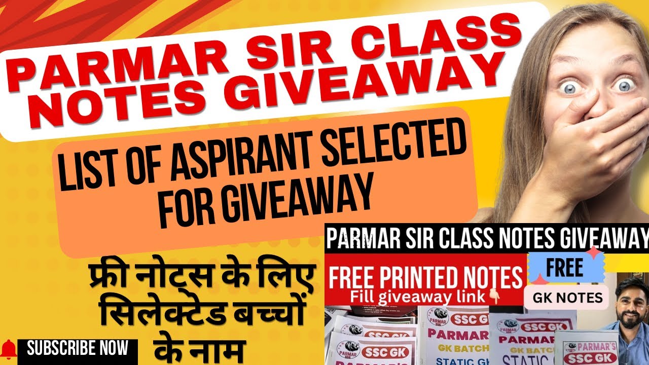 Parmar sir all gs gk notes free! Gs notes! Parmar sir notes pdf free in ...