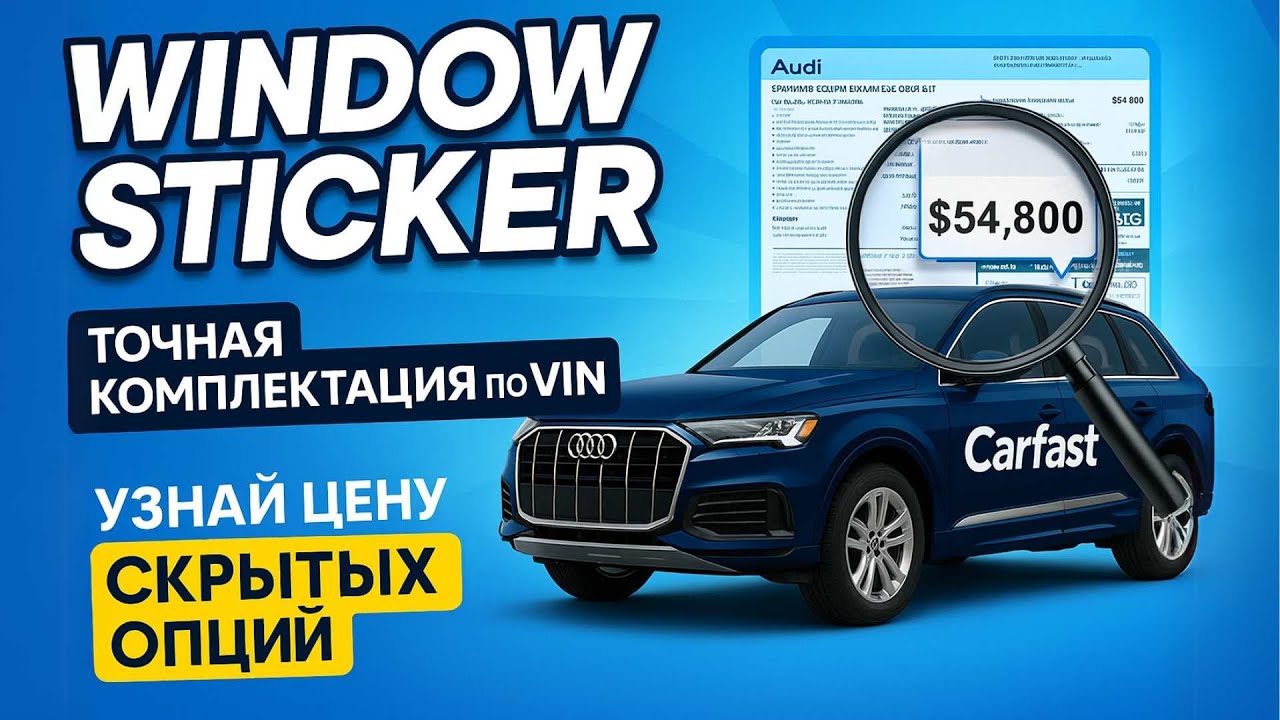 Window Sticker по VIN: как узнать комплектацию, опции и характеристики ...