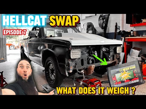 HELLCAT SWAPPED S10 BUILD (EPISODE 7) WHAT SHE WEIGH?? #hellcat #chevy ...