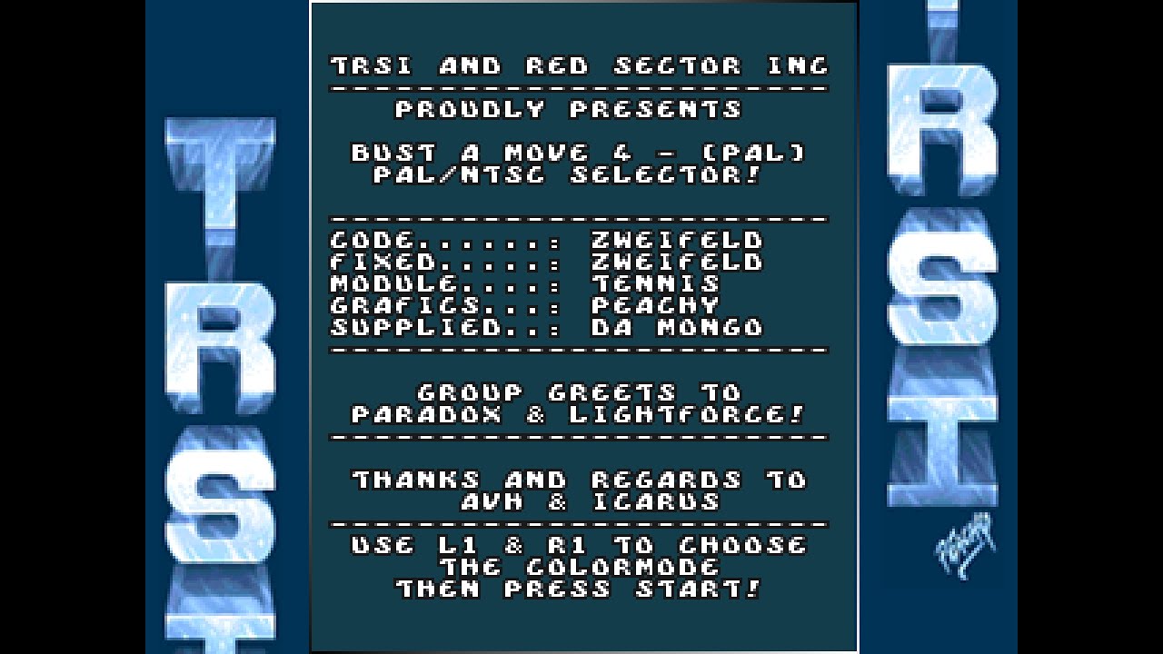 💿 PS1 | Tristar & Red Sector | Bust-a-Move 4 (UK) | P/N | 2000 ...