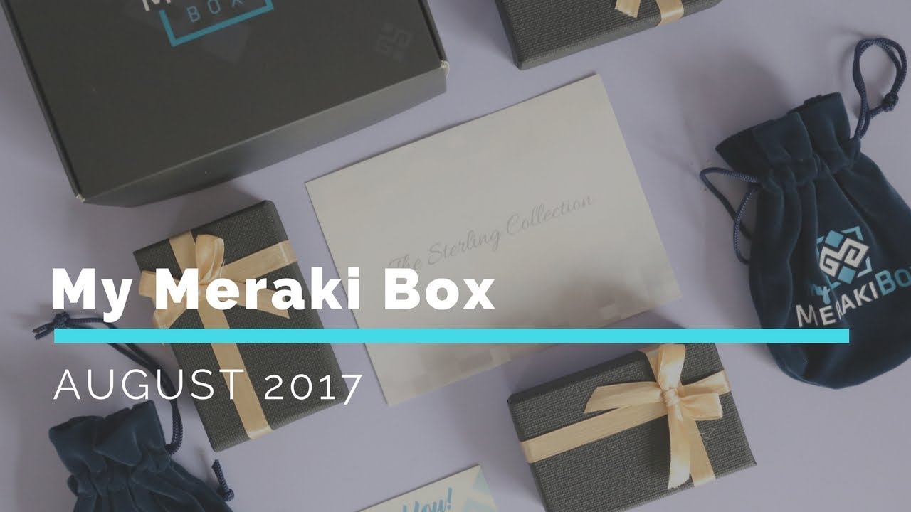 My Meraki Box Subscription Box Unboxing August 2017 - YouTube