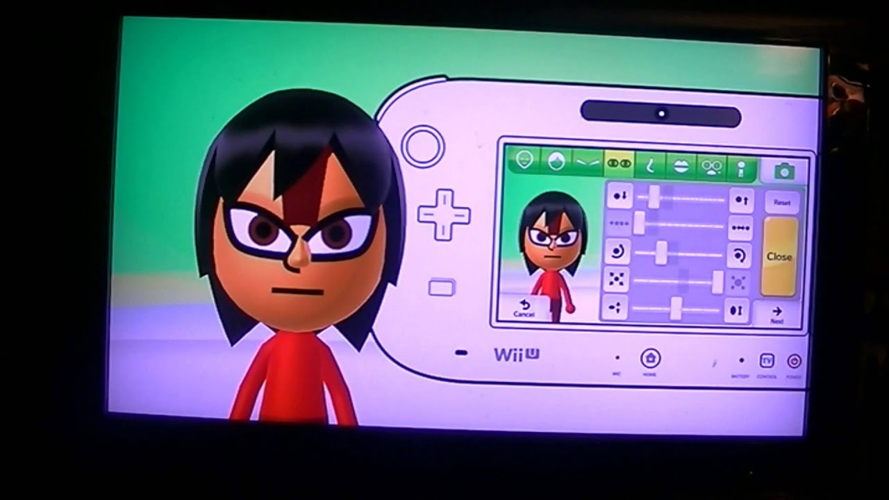 How to Make a Shadow the Hedgehog Mii on Wii U - YouTube