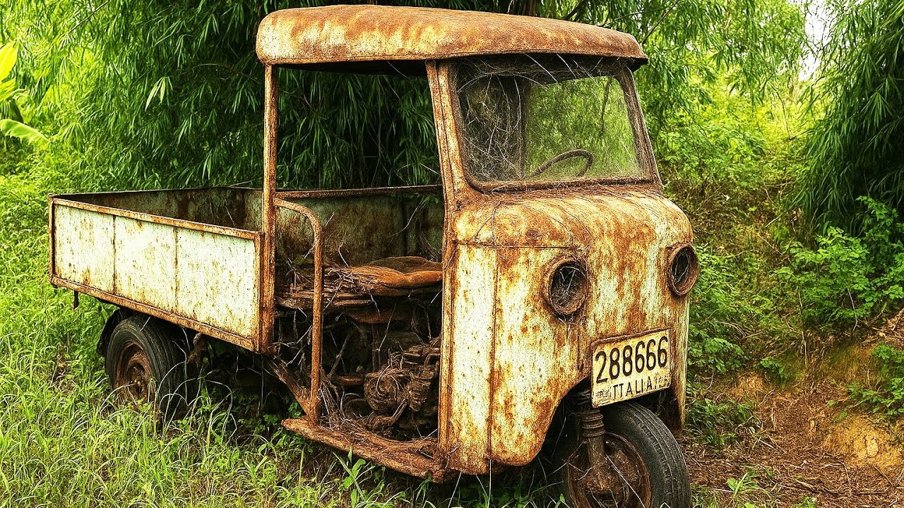 Rusty Three Wheeler Restored After 30 Years into a Highway Beast p2 ...