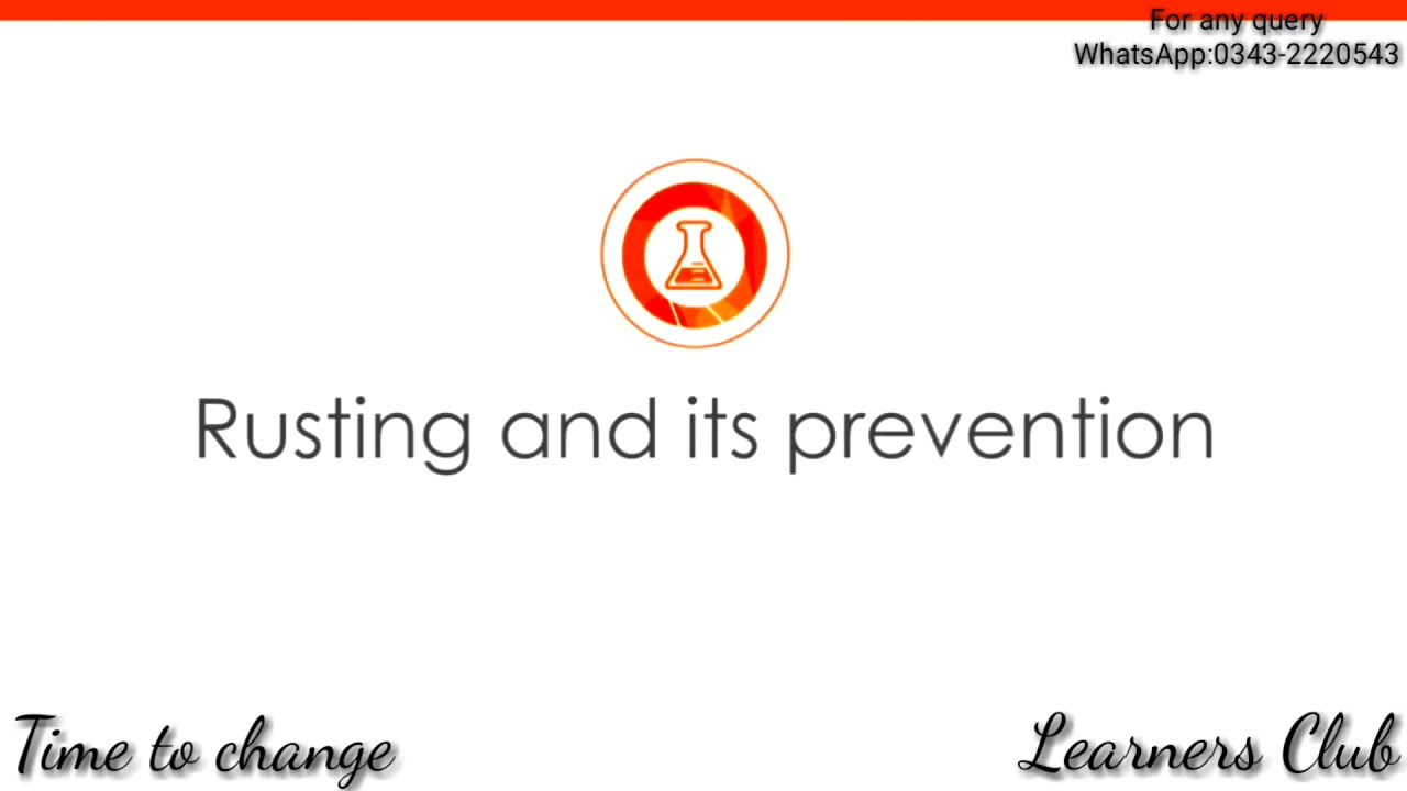 Rust : Prevention & Treatment | Environmental Chemistry | Chemistry ...