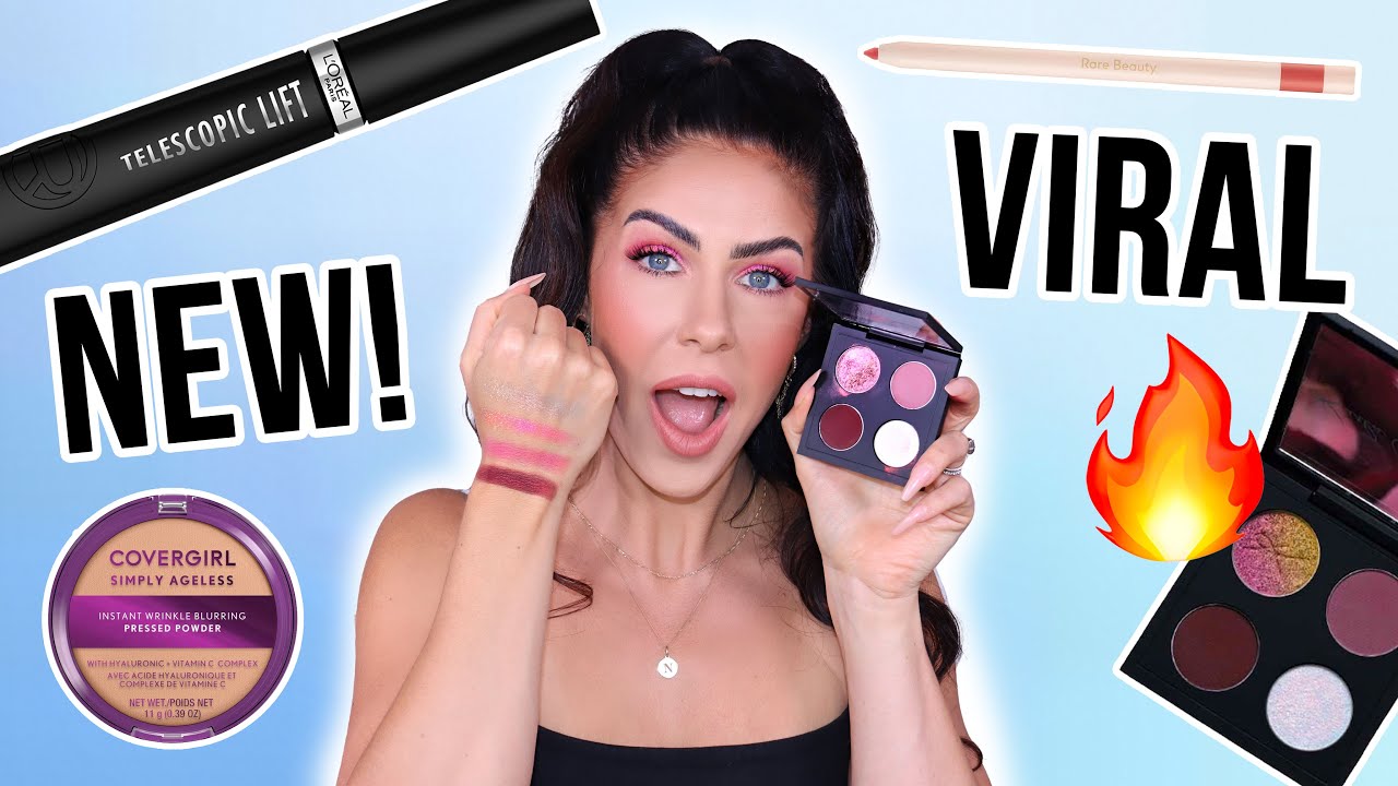 NEW VIRAL MAKEUP TESTED! DRUGSTORE & HIGH END! FIRST IMPRESSIONS MAKEUP ...