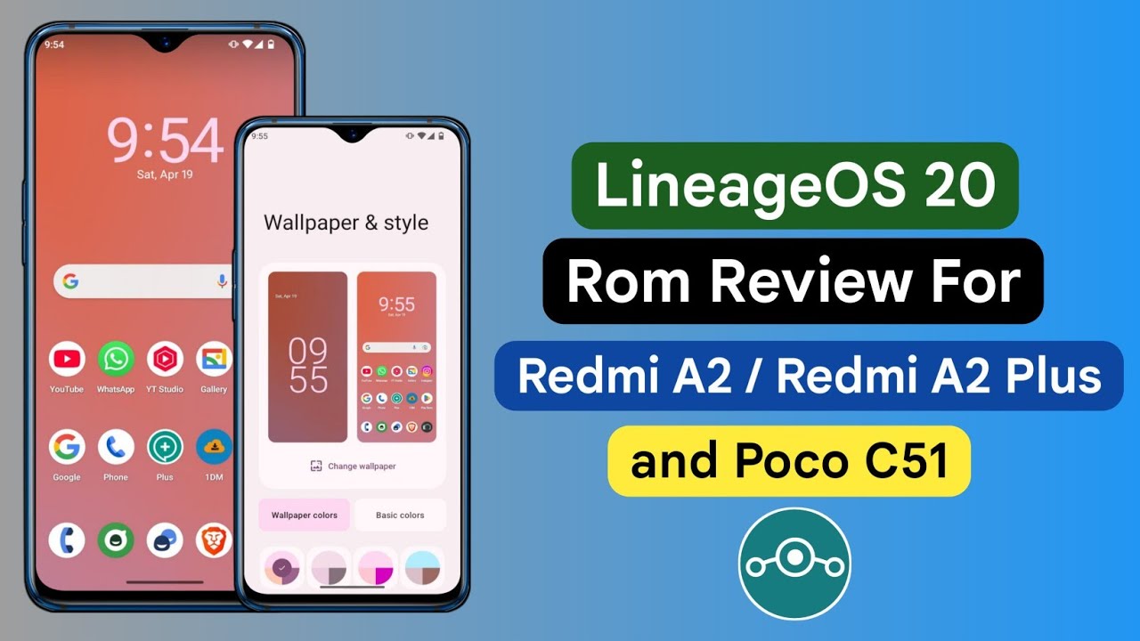 LineageOS 20 Rom Review for Redmi A2 / Redmi A2 Plus and Poco C51 - YouTube