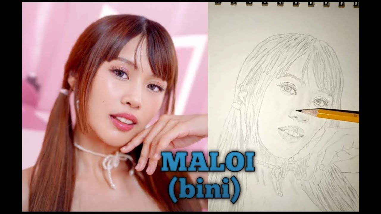 I Tried to draw maloi (BINI) | DexterCreations - YouTube